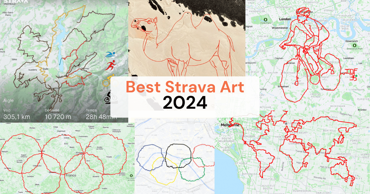 Best Strava Art of 2024 - GPSArtify
